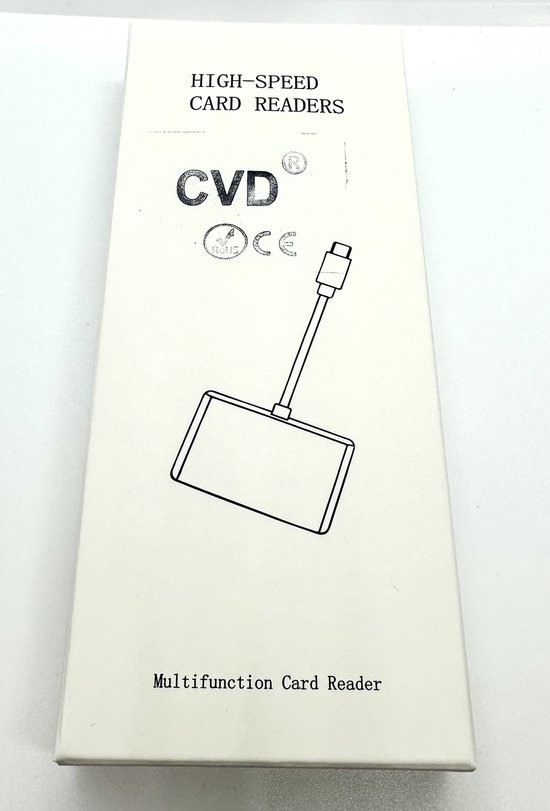 CVD® High Quality Micro USB-C kaartlezer wit - Cardreader - 3 in 1 USB ...