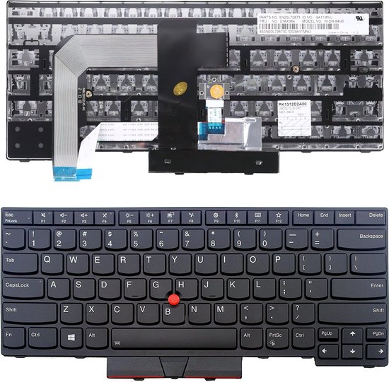 Keyboard geschikt voor Lenovo ThinkPad T480 non-backlit (US/NL Qwerty ...