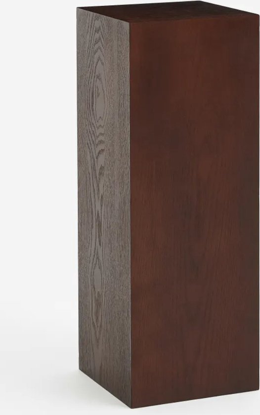 Blackk Interiors - Eiken fineer zuil - Bruin - 40 x 40 x 100 cm (lxbxh ...