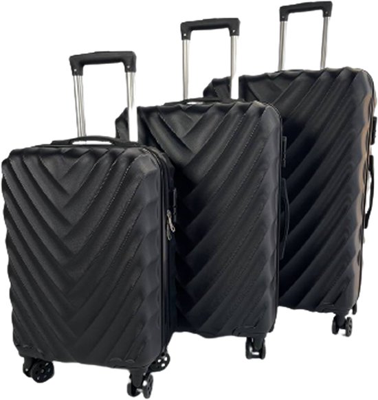 3 delige Kofferset - Zwart | bol.com