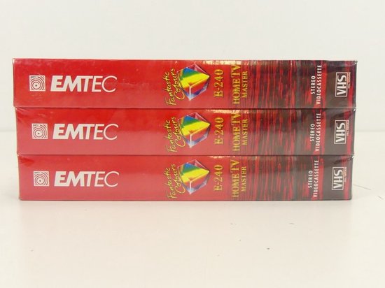 3 Pack Videoband VHS Emtec E-240 Master | bol.com