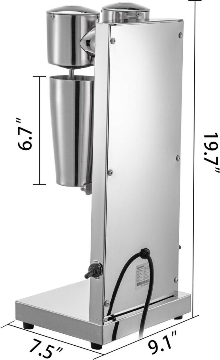 Arvona Milkshake Machine - Frappe Mixer - Milkshake Maker - Voor De ...