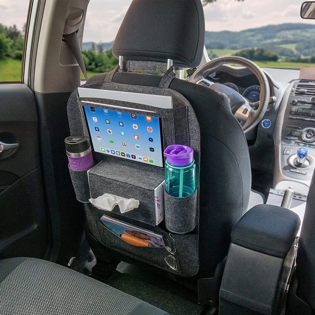 2 x rugleuningbescherming auto vilt achterbank beschermer kinderen 60 ...