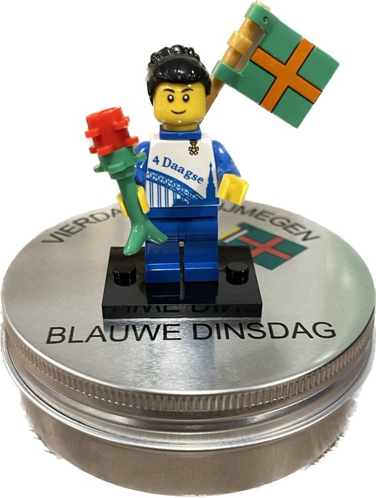 4daagse poppetje blauw in cadeau blikje | bol