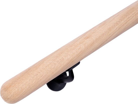 HandyStairs houten trapleuning - ronde leuning Ø 38 mm - massief eiken ...