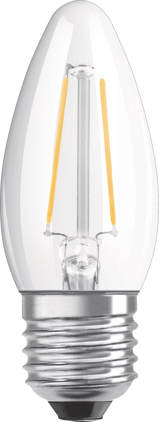Osram LED Superstar filament lamp kaarsvormig 5W E27 warm wit helder dimbaar | bol