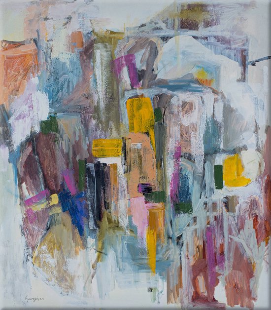Abstract Schilderij "Urban noise" | bol.com
