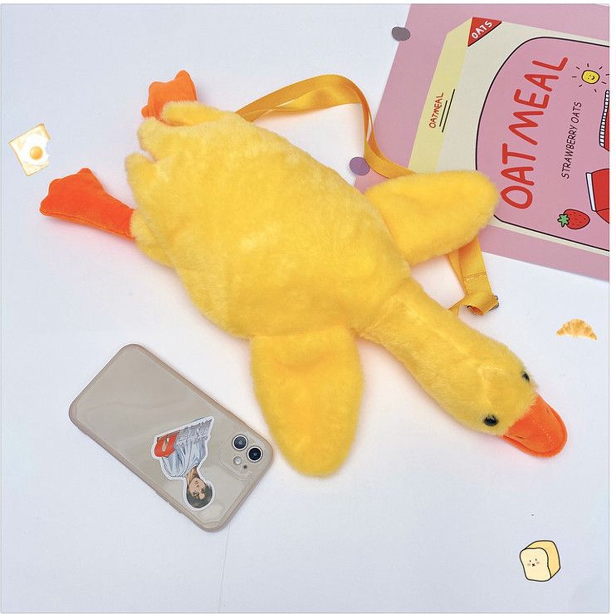 Rugtas Eend geel, crossbody bag Duck | bol.com