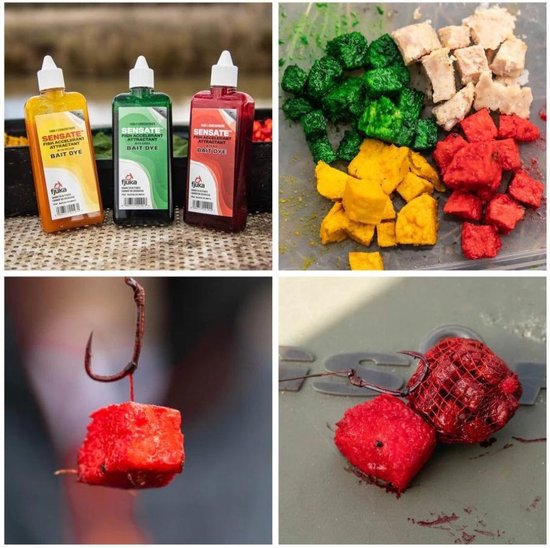 Fjuka Sensate Fish Accelerant Attractant Bait Dye 100ml - Kleur : Red | bol