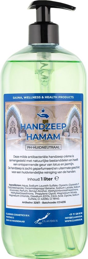 Vloeibare Handzeep Hamam - 1 liter met gratis pomp | bol