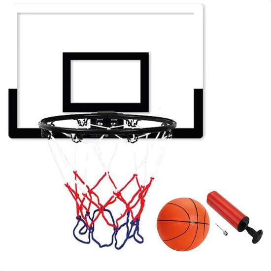 Mini basketbal set - 46x30cm - Met gratis basketbal en pomp ...
