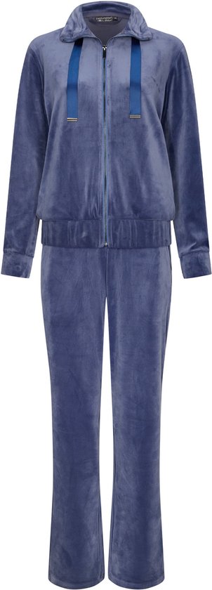 Pastunette Deluxe - Huispak Vicky - Blauw - Velours - Maat 40 | bol