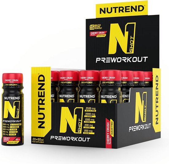 Nutrend - N1 Pre-Workout Shots (Cherry Crush - 10 x 60 ml) | bol