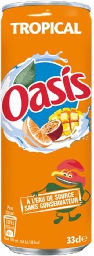 Oasis Tropical 33cl Barquette 24 Canettes | bol.com