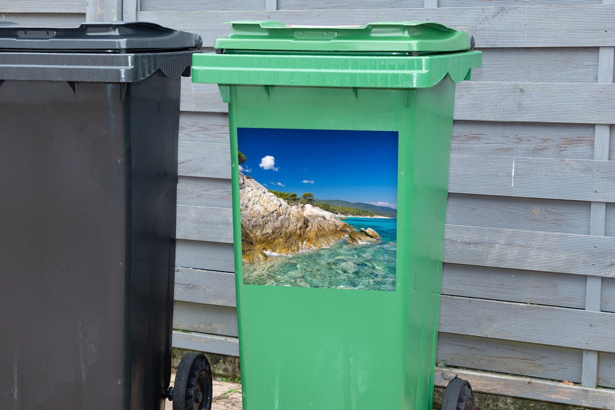 Container sticker Zee - Klif - Zomer - Tropisch - 40x40 cm - Kliko ...