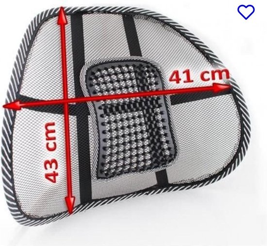Rugsteun met massage op fauteuil- Rugsteun ondersteuning- lumbale ...