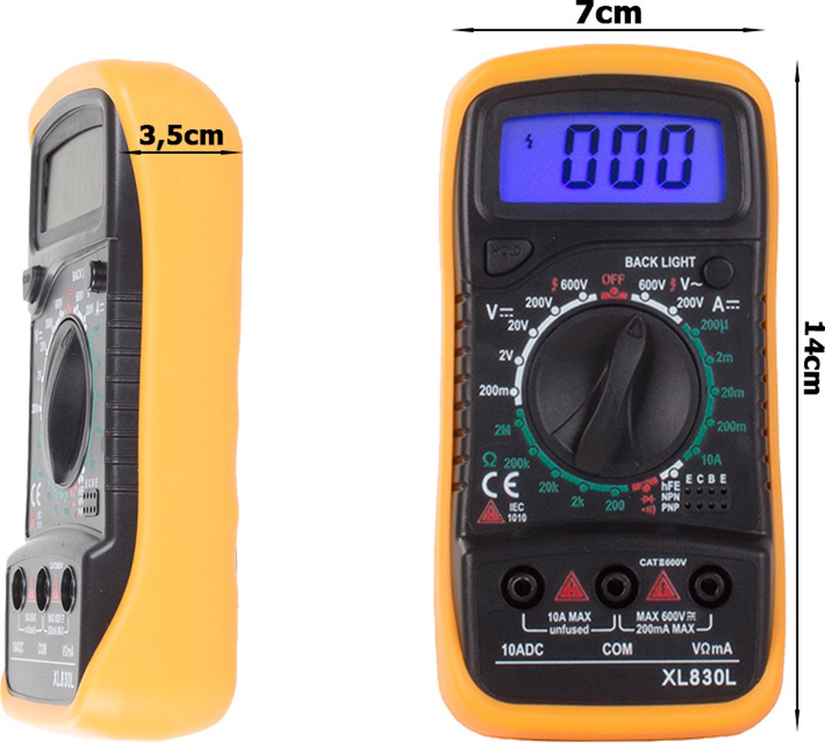 Miernik XL830L digitale multimeter | bol
