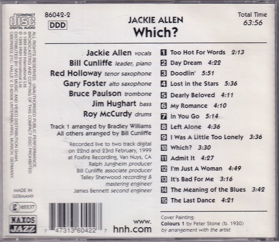 Which? - Jackie Allen, Onbekend | Muziek | bol
