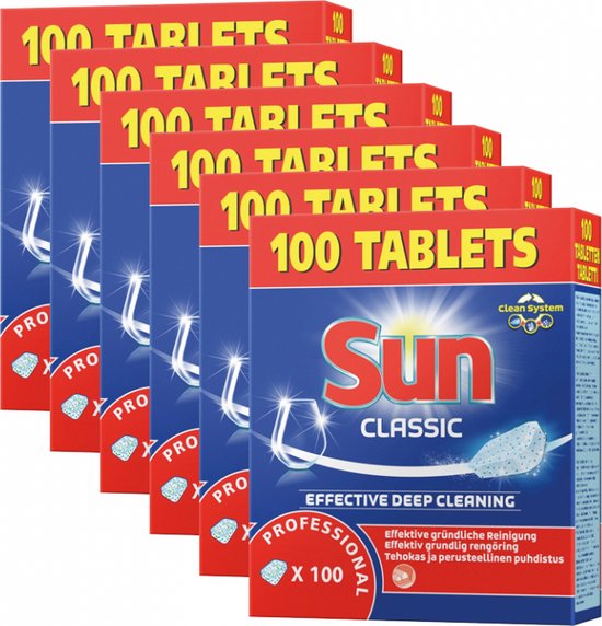 Sun Classic Vaatwastabletten - 600 stuks - Jaarpakket | bol