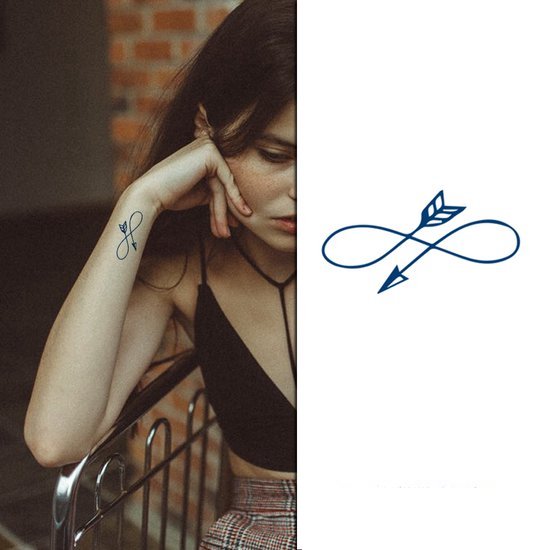 Temporary Tattoo Infinity (6x6 cm) [Semi-Permanente Neptattoo ...
