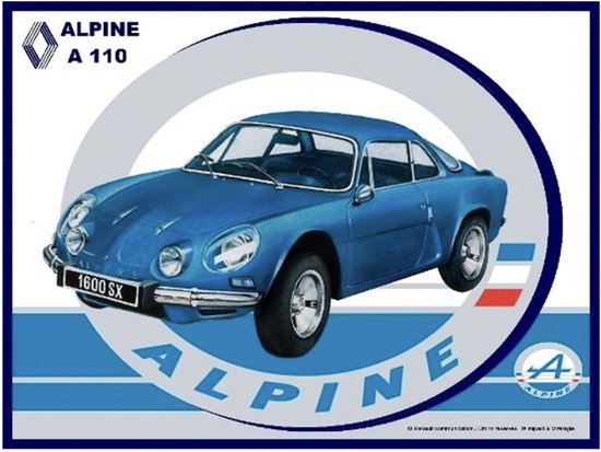 Metalen Bord 20 x 30 cm Alpine A110 Logo | bol.com
