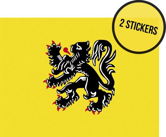 Stickers Vlaamse Leeuw L | 20 x 14 cm | Vlaamse Leeuw | Vlaanderen | 11 juli | Vlaamse... | bol