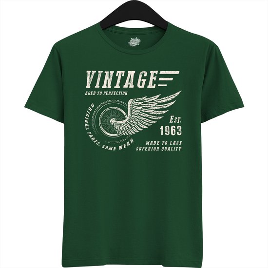 A Vintage Motorcycle Addict Est 1963 | Retro Verjaardag Motor Cadeau ...