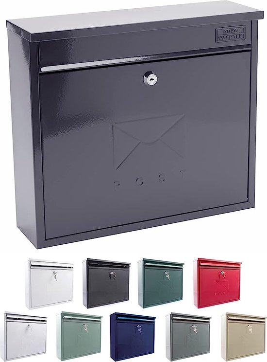 Wandmontage Gegalvaniseerd Staal Afsluitbare Weerbestendige Postbus RAL ...