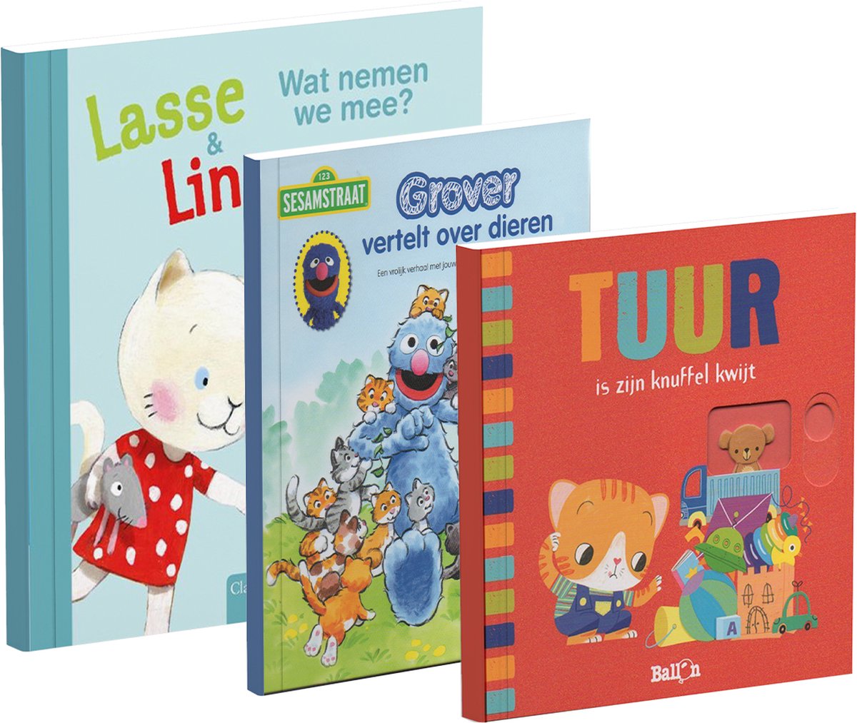 Prentenboeken en schuifboekje voor peuters - Voordeelpakket van 3 kinderboeken voor 2... | bol.com