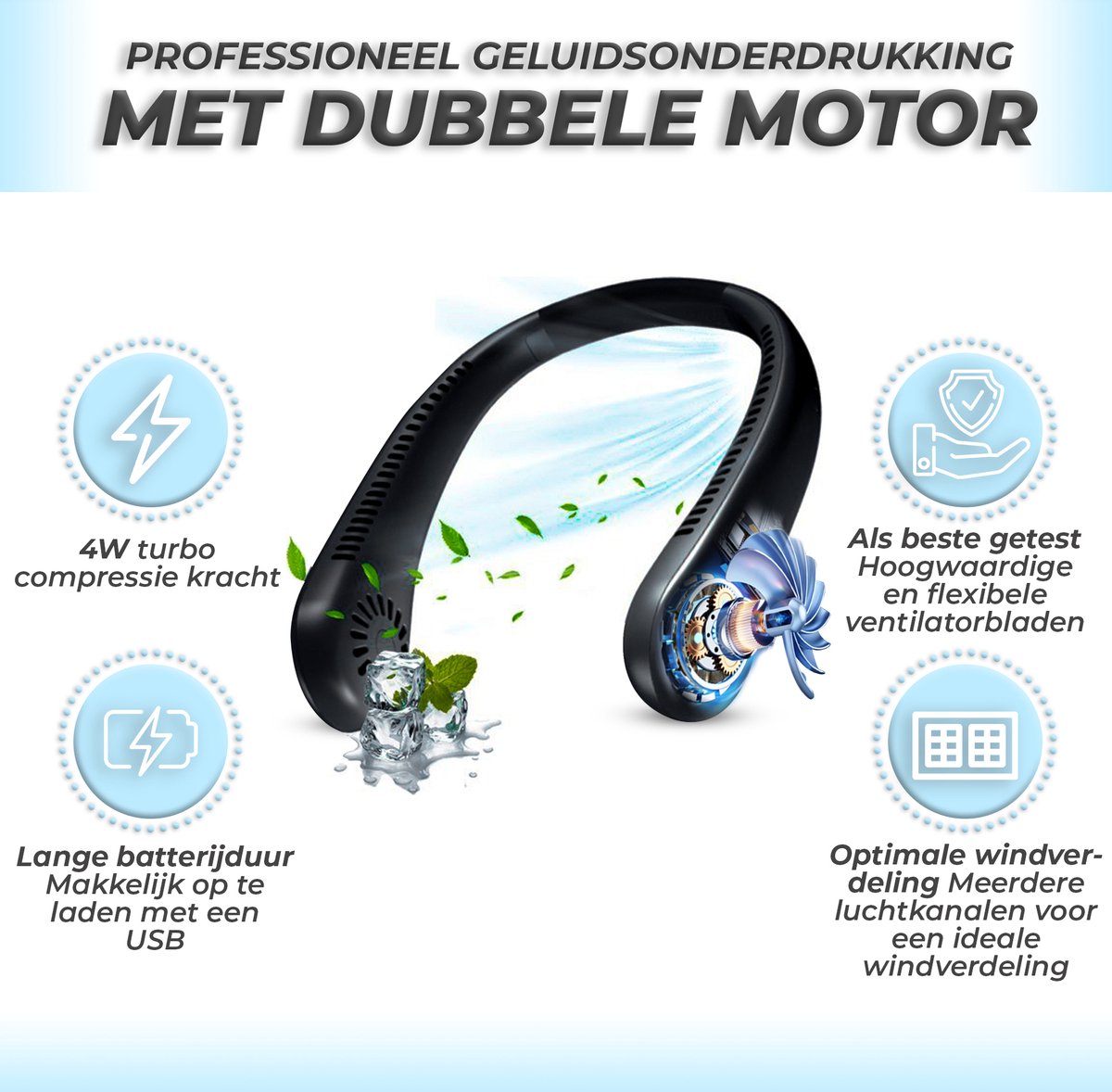 Nekventilator - Nek Ventilator - Nekventilator met Koeling - Neck Fan ...