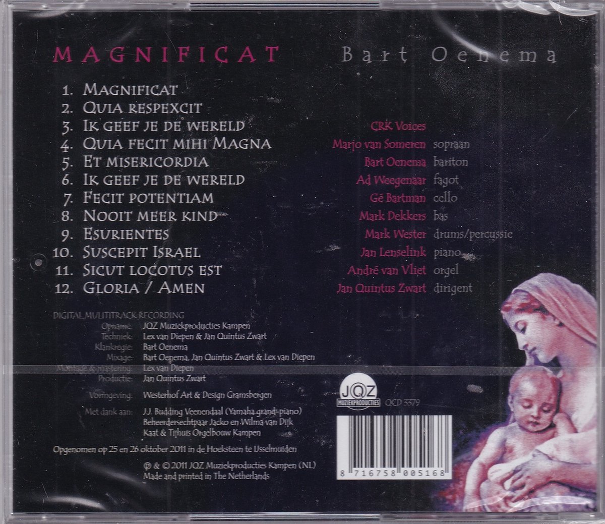 Magnificat, Lofzang van Maria - Bart Oenema, CRK Voices o.l.v. Jan ...