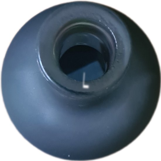 kandelaar/vaasje - fles -matglas - zwart - Sevilla | bol