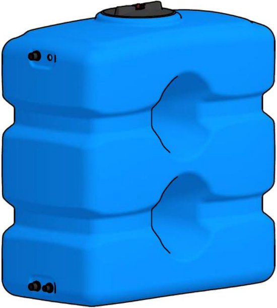 Ldpe Elbi tank vat type cpn-800 liter, l = 1290 mm, b = 670 mm, h ...