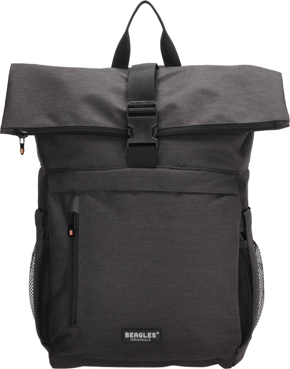 Beagles Originals College Originals Rolltop Rugzak - 15,6 inch - Zwart ...