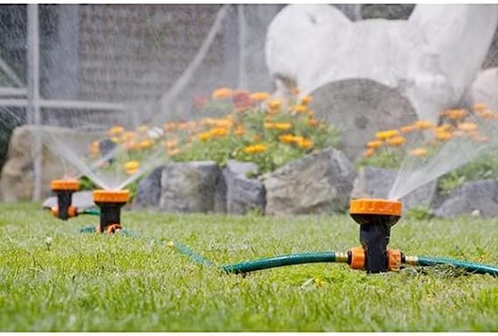 graden rotatiesproeier, irrigatiesysteem, tuinsprankeler, watersproeier ...