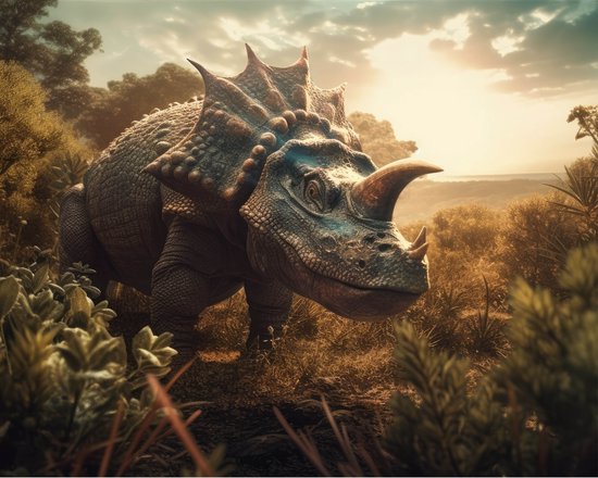 Rhino Dino Art Print 40x50cm | Poster | bol.com