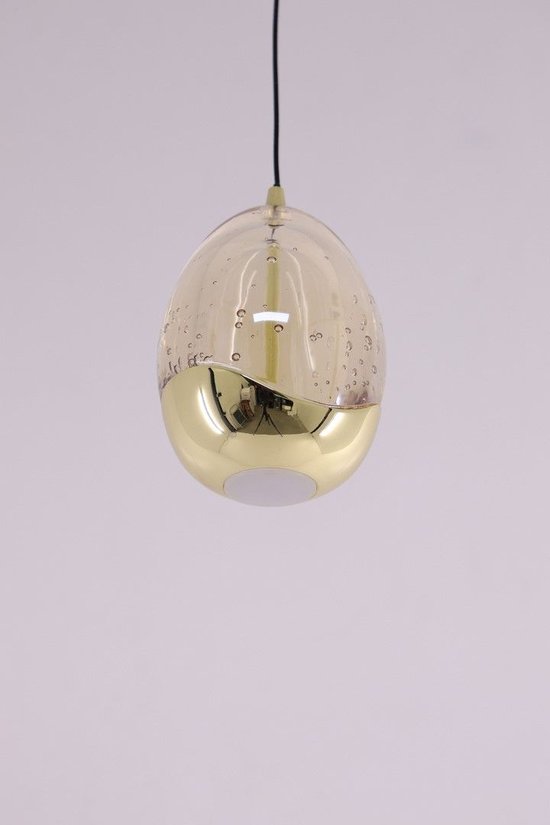 Hanglamp Highlight Golden Egg – Incl. Geïntegreerde LED – Lengte: 50 cm – Zwart | bol