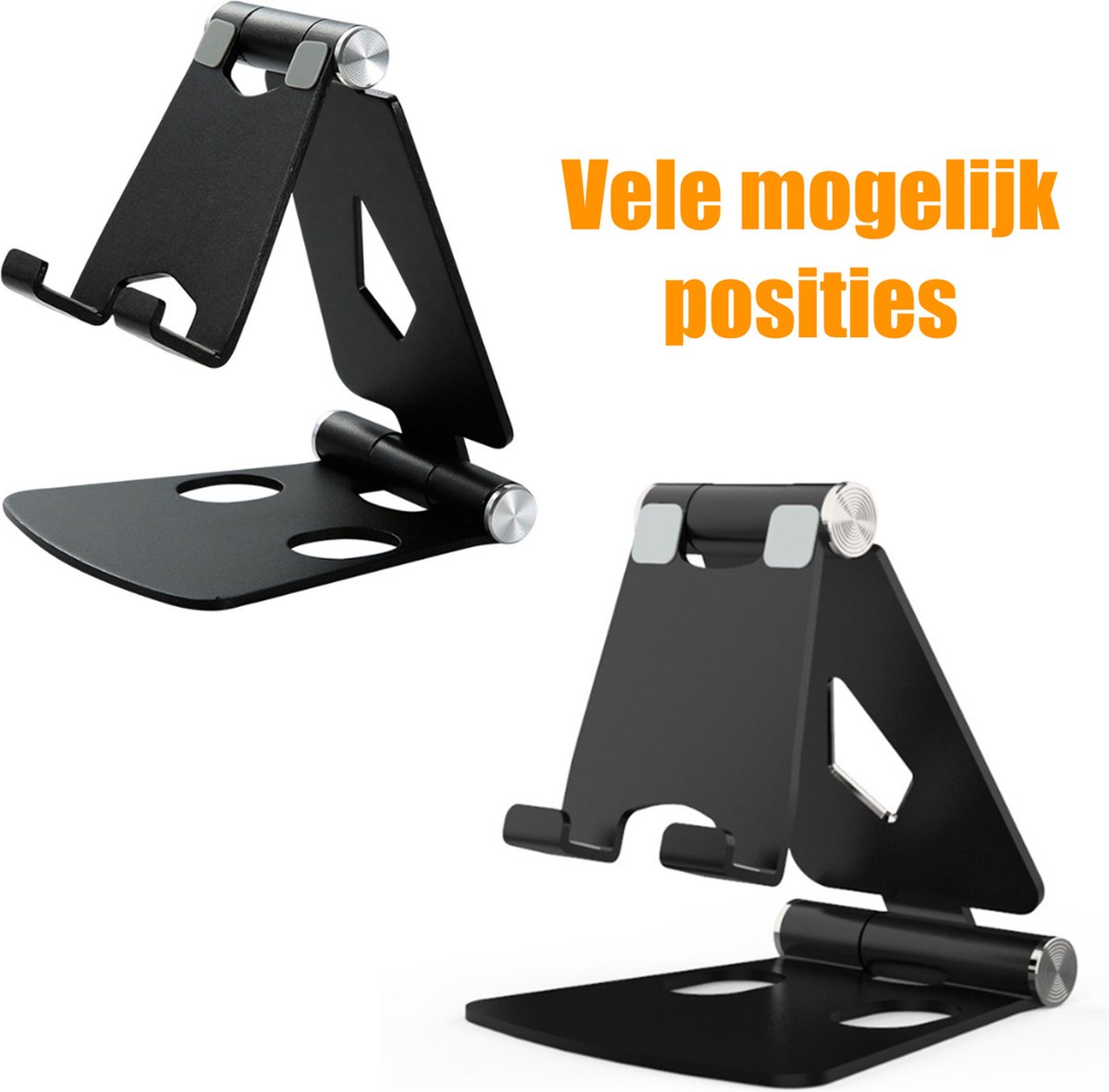Telefoonhouder - Tablethouder - Statief - Telefoon standaard - Zwart ...