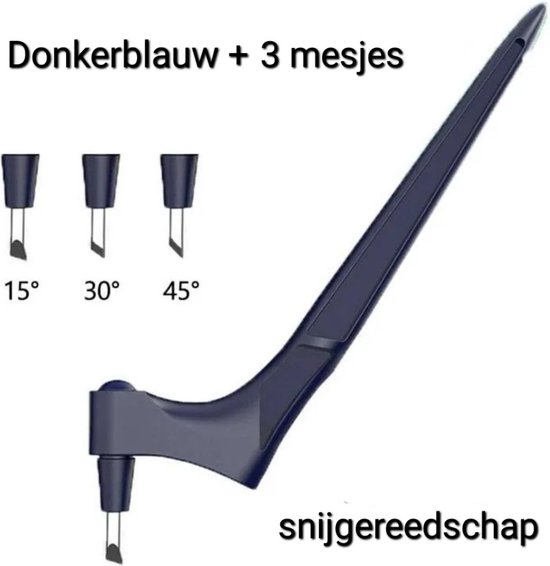 Cut Snijgereedschap "MULTIPLAZA" + 3 mesjes Donkerblauw - 360 ...
