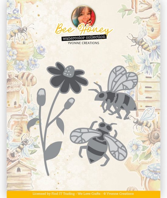 Dies - Yvonne Creations - Bee Honey - Bees | bol.com