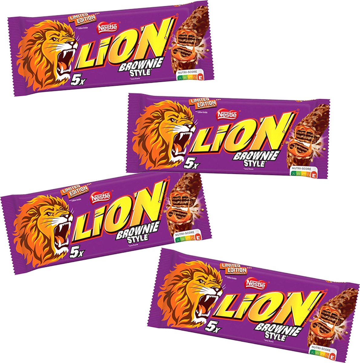 Lion Brownie - 5 chocoladerepen - 150g x 4 | bol.