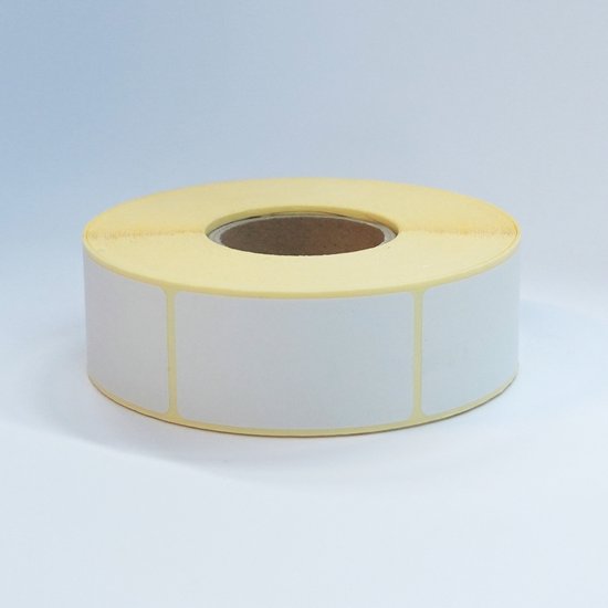 Blanco Stickers op rol 1000ex. 30x55mm wit | bol