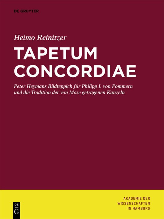 Tapetum Concordiae, Heimo Reinitzer | 9783110278873 | Boeken | bol