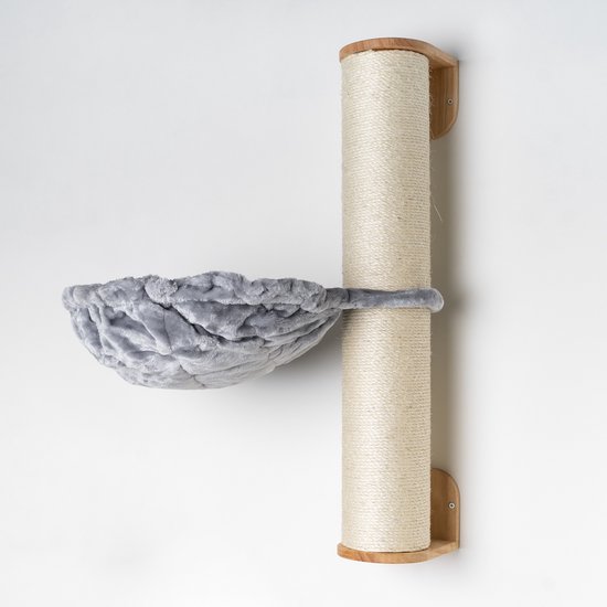 RHRQuality Wandmeubel wandmontage Klimmuur Kat 84 x 15cm Sisalpaal XXL ...