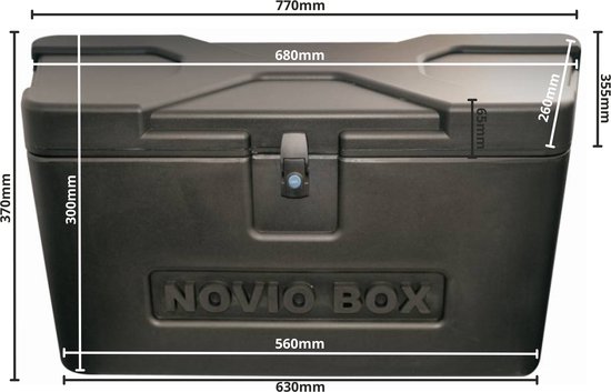Novio Box Disselbak 770x355x370mm | bol