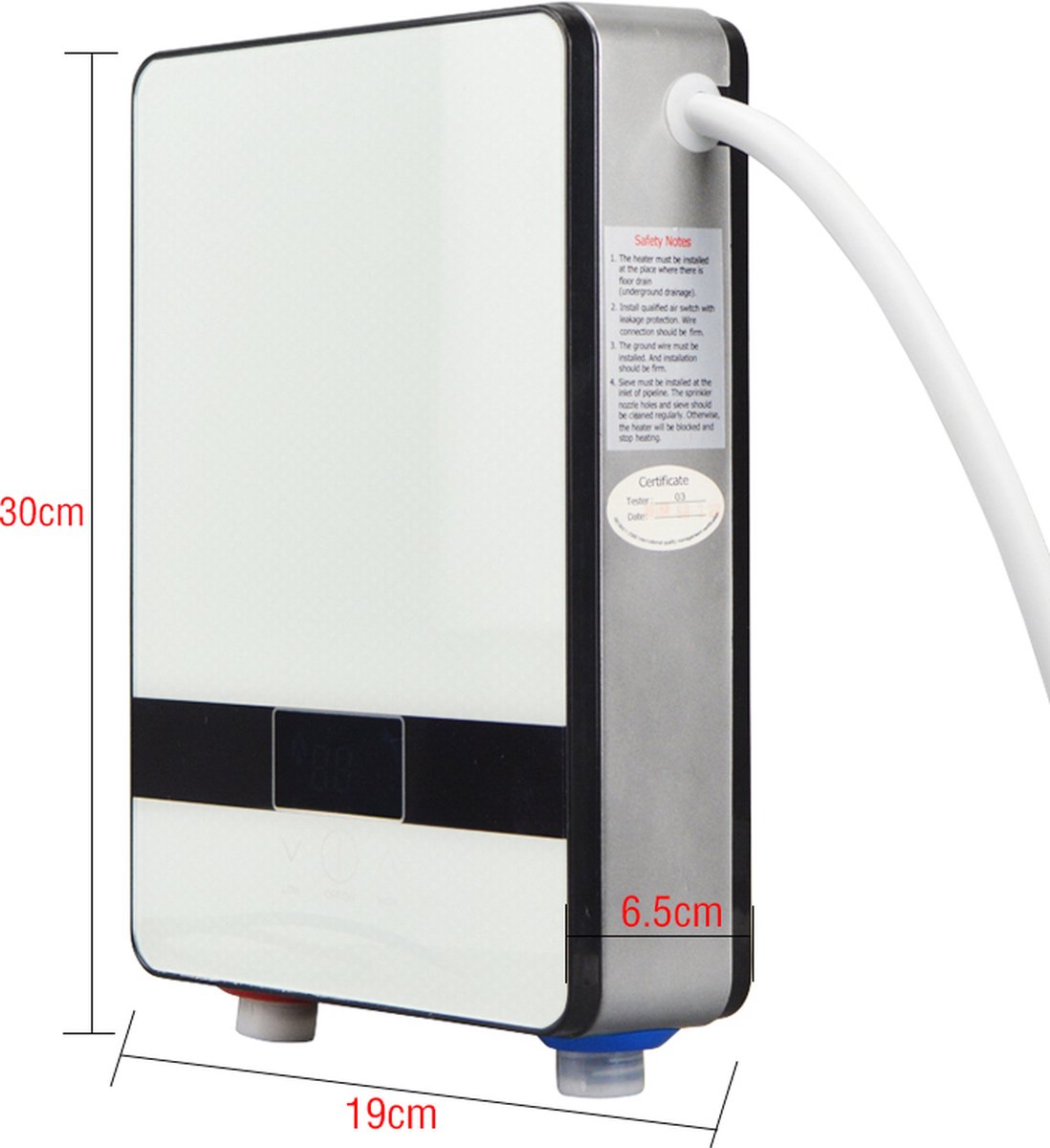 Doorstroomverwarmer – Doorstromer met Toucheknop – Doorstromer Douche Elektrisch –... | bol