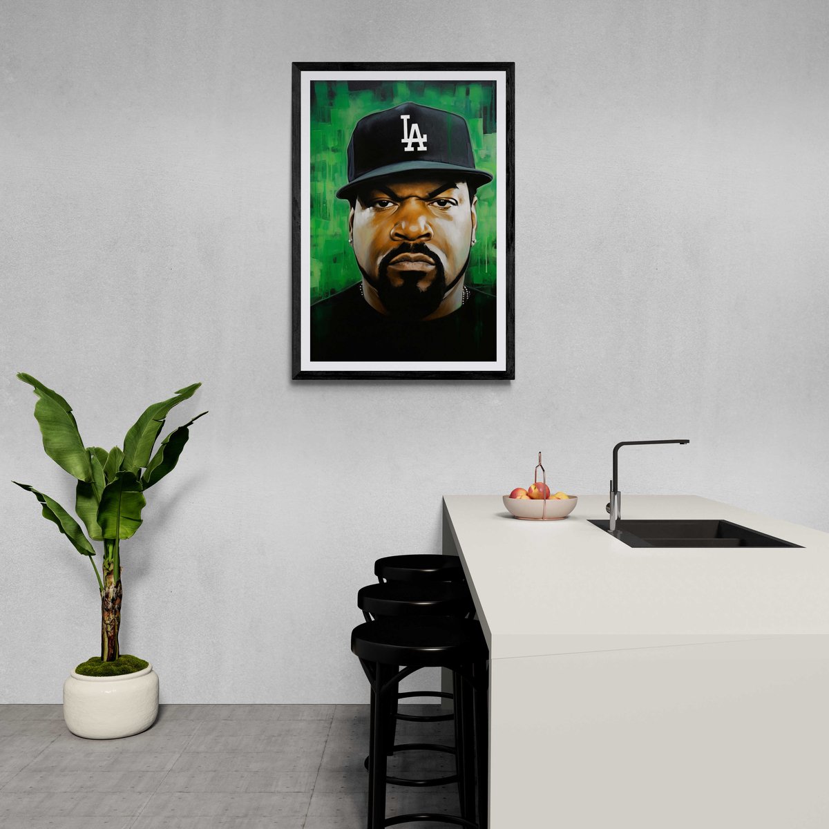Muziek Poster - Ice Cube Rapper - Rap Poster - NWA poster - Poster Rap ...