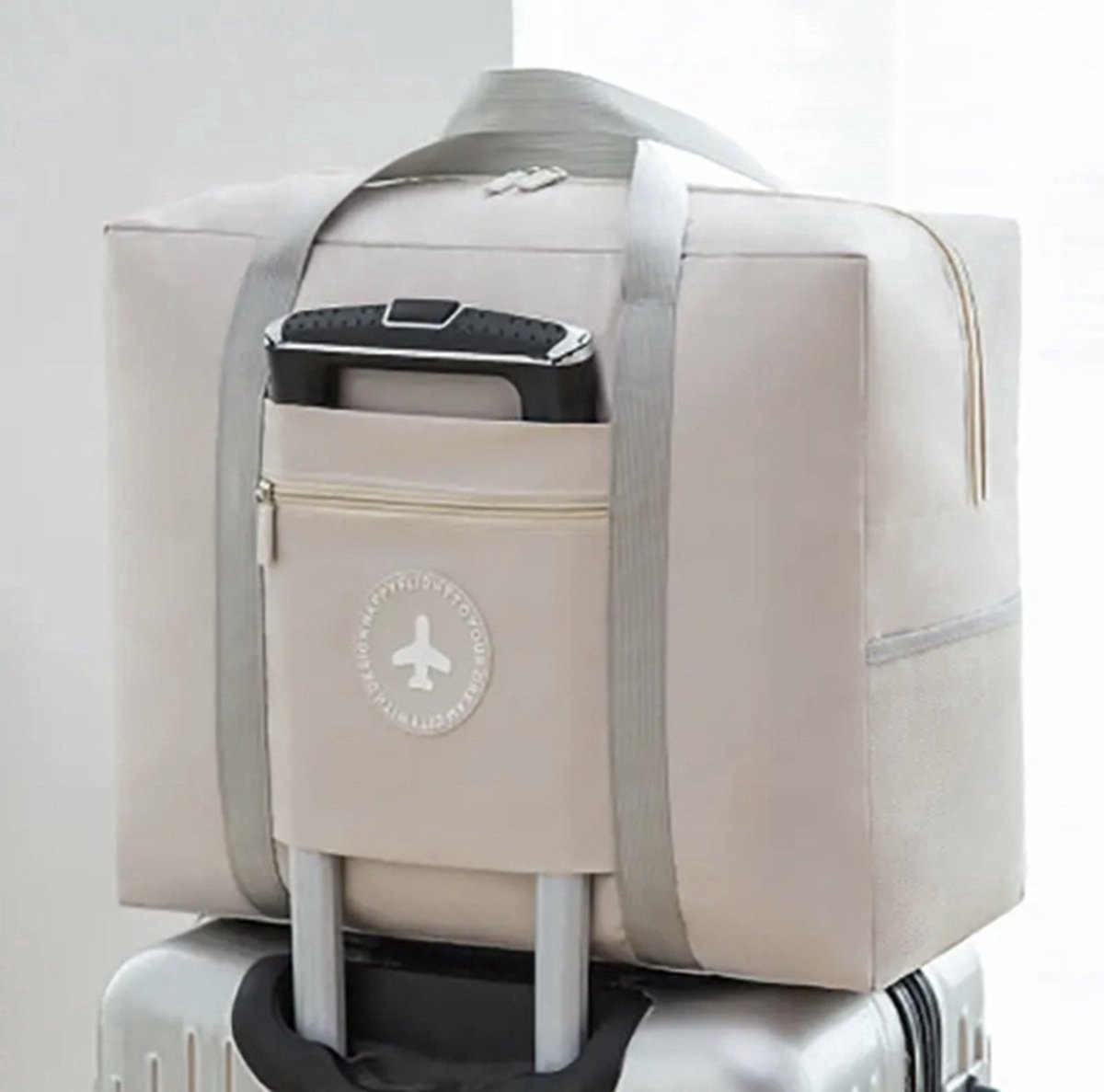 Opvouwbare Reistas Beige - Reistas - Opbergtas - Weekendtas - Reistas ...