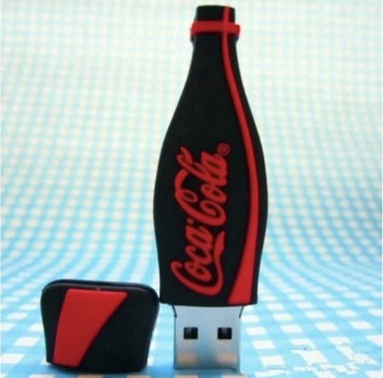 Coca-Cola USB 2.0 Flash Drive 8GB Zwart/Rood | bol