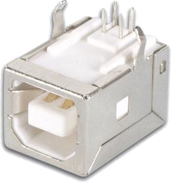 USB Connector - USB Type B - USB 2.0 - 4-pins - PCB mount - Per 1 Stuk ...
